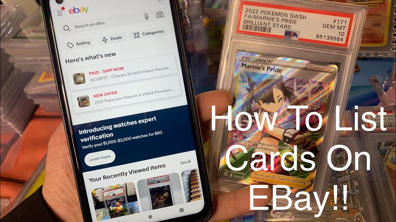 How To List & Sell Your Pokémon Cards On EBay - WALKTHROUGH TUTORIAL ...
