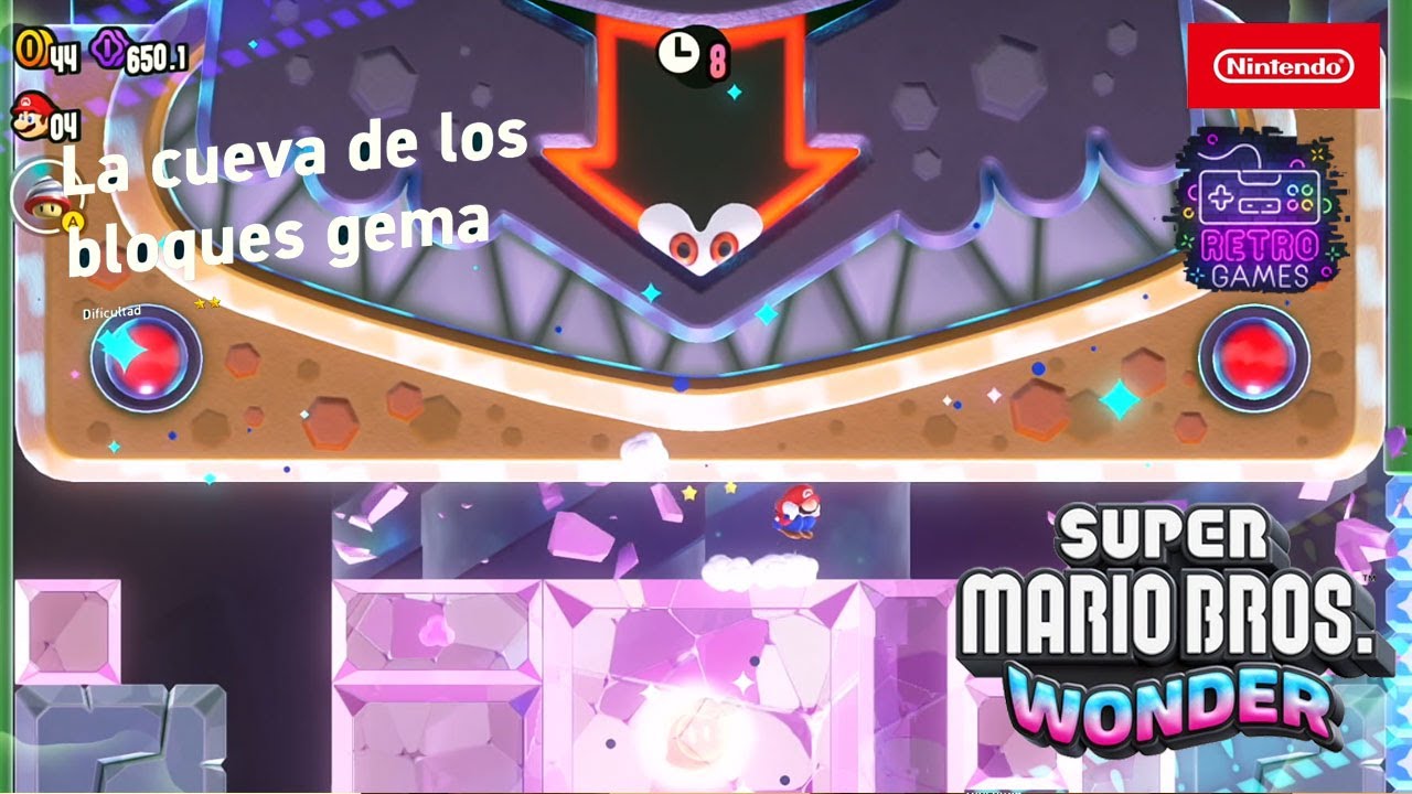 la cueva de los bosques gema archipielago petalo super mario wonder ...