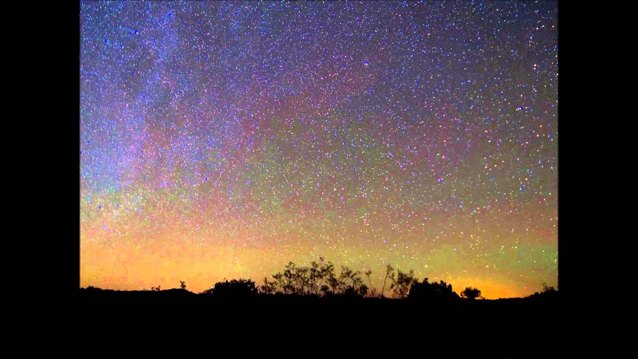 Stars rotating around Polaris. (Earth rotates) - YouTube