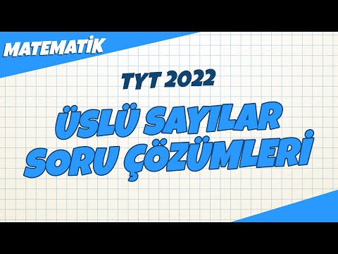 Üslü Sayılar Konu Tekrar Soru Çözümleri  | TYT Matematik 2022 #hedefekoş
