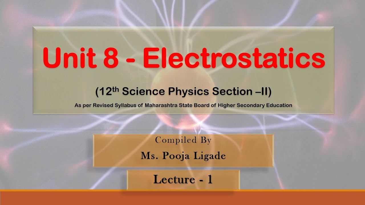 Unit 8: Electrostatics - Part 1 (Recall Concepts) - YouTube