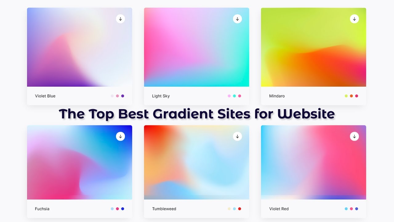 The Top Best Gradient Sites for Website - YouTube