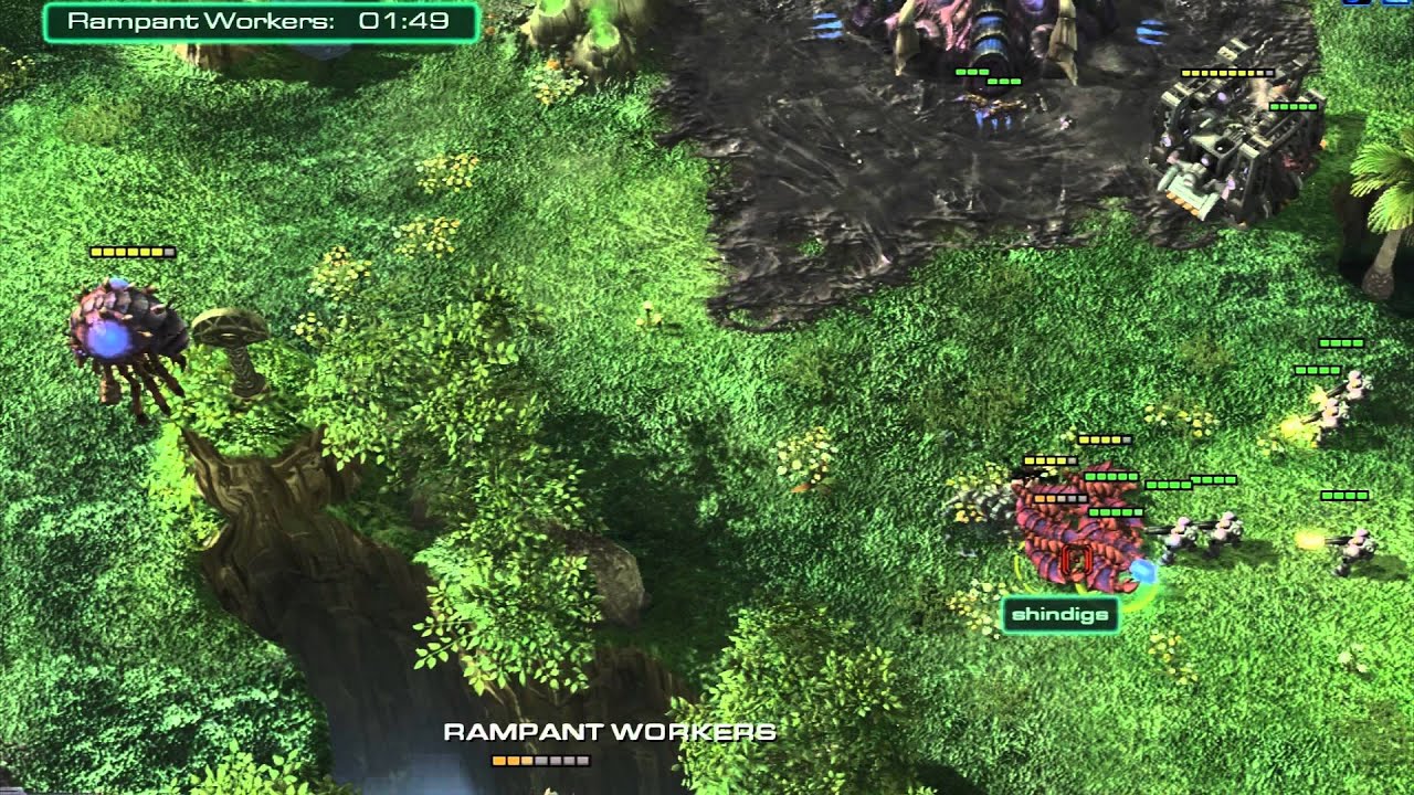 The Xel'Naga Games Jungle Map - Rampant Workers - YouTube