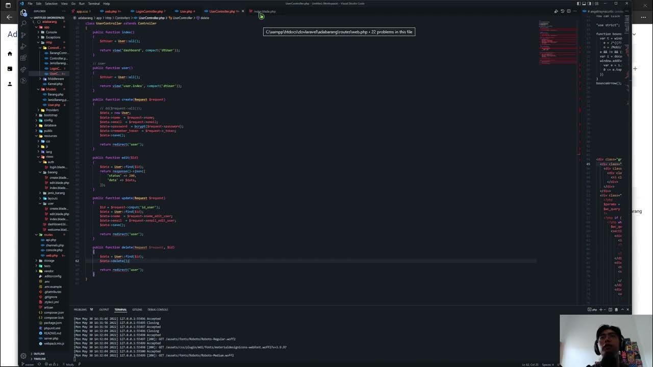 Tugas UAS Framework Programing (AdaBarang) - YouTube