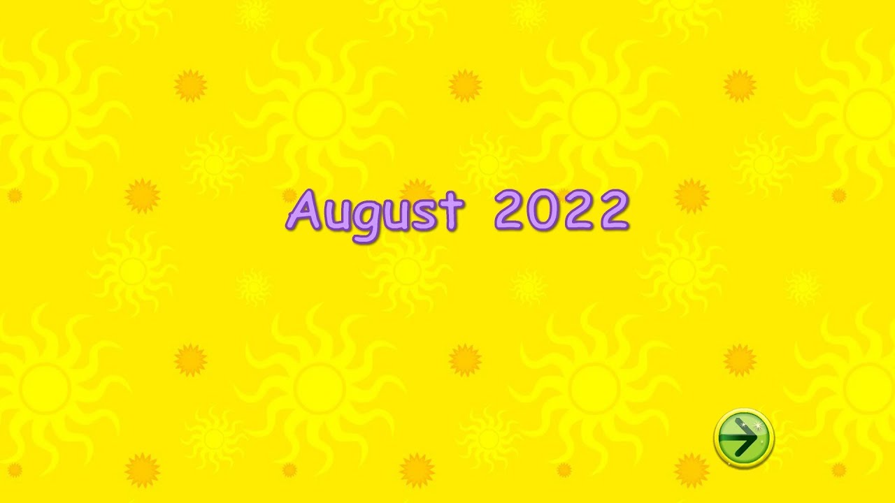Starfall calender AUGUST 2022 IS HERE - YouTube