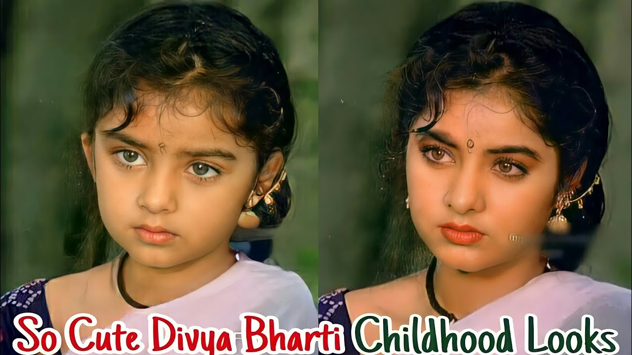 So Cute Divya Bharti #Childhood Imagination Editing Looks|#Divyabharti ...