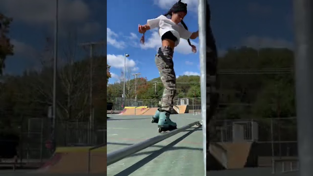 ⛸ Blading Backside 270 out on Aggressive inlines 💖 - YouTube