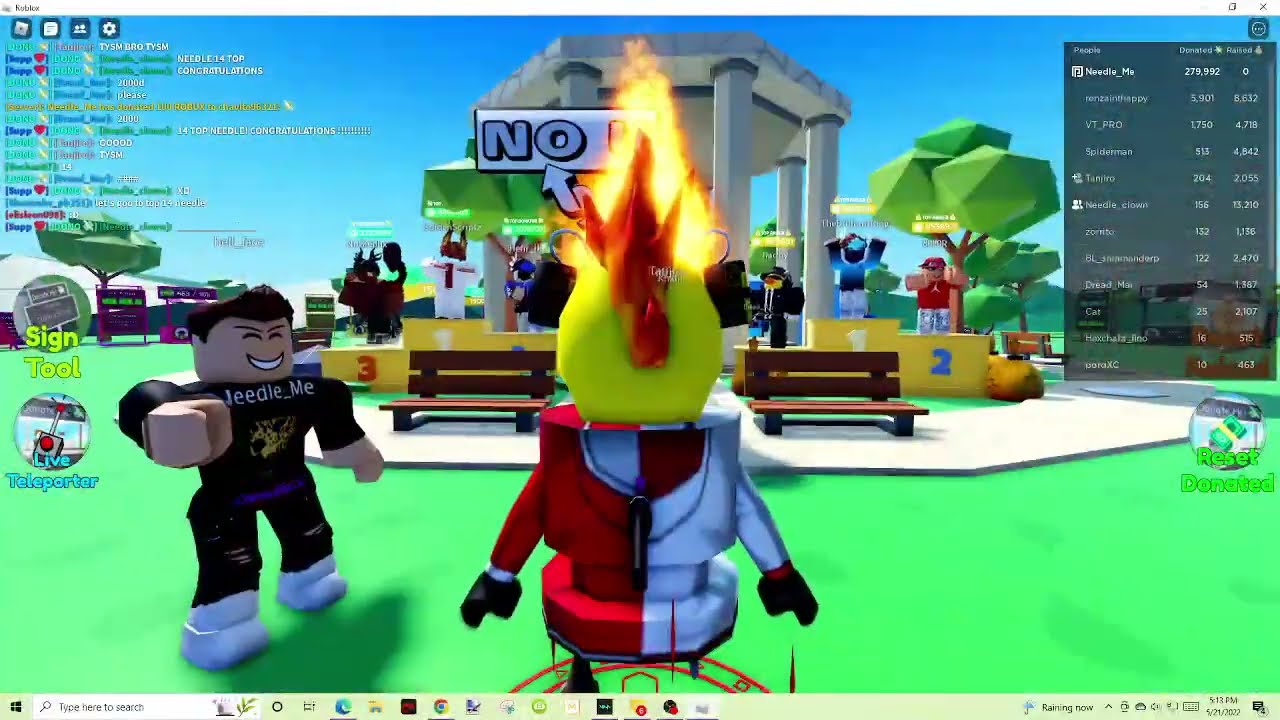 Roblox: Needle_Me donates 20K in Donate Me (Gamepass) May 21, 2022 ...