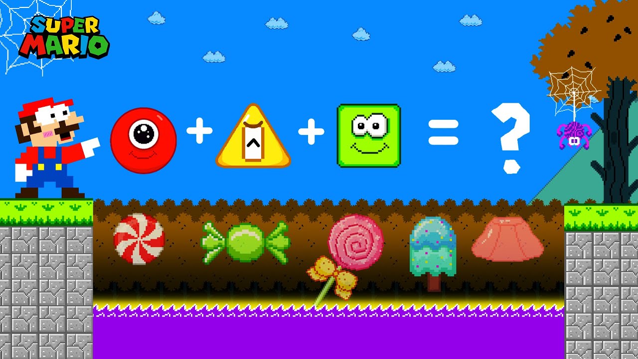 Finish the pattern? Mario vs Blocky Math Moments | 12345 | 🧛‍♀️ Spooky ...