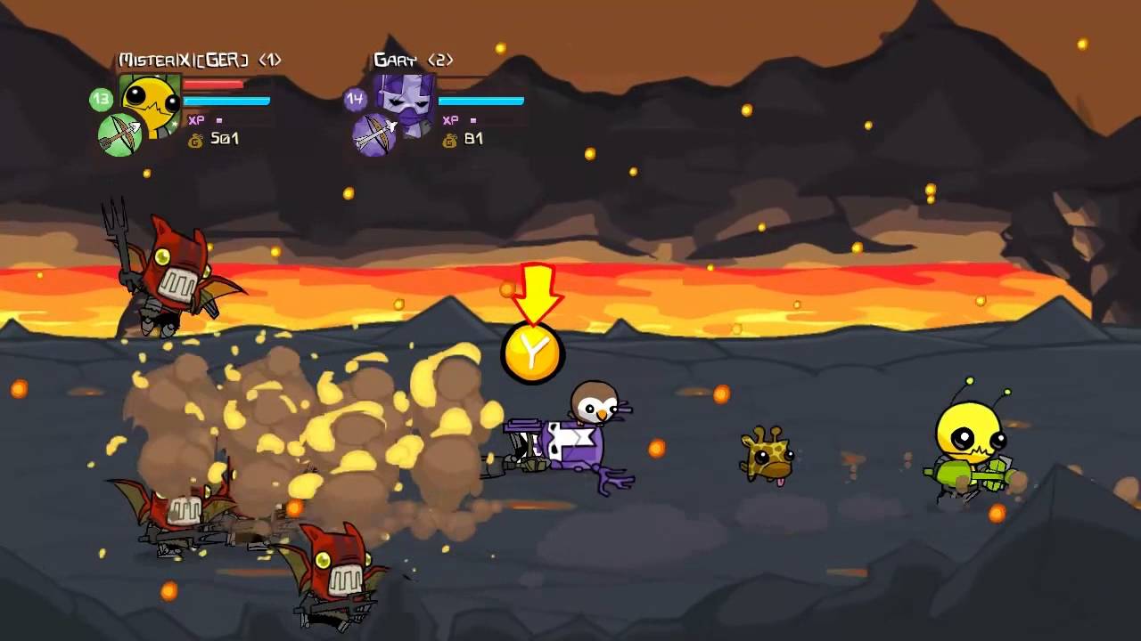 Let's Play Together Castle Crashers - #009 - Rückkehr nach Volcano Town ...