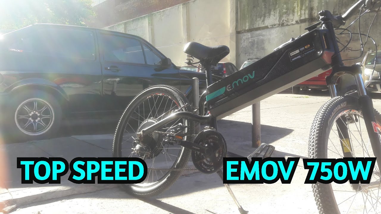 Emov ebike + 50km/h bicicleta eléctrica + 750w - YouTube