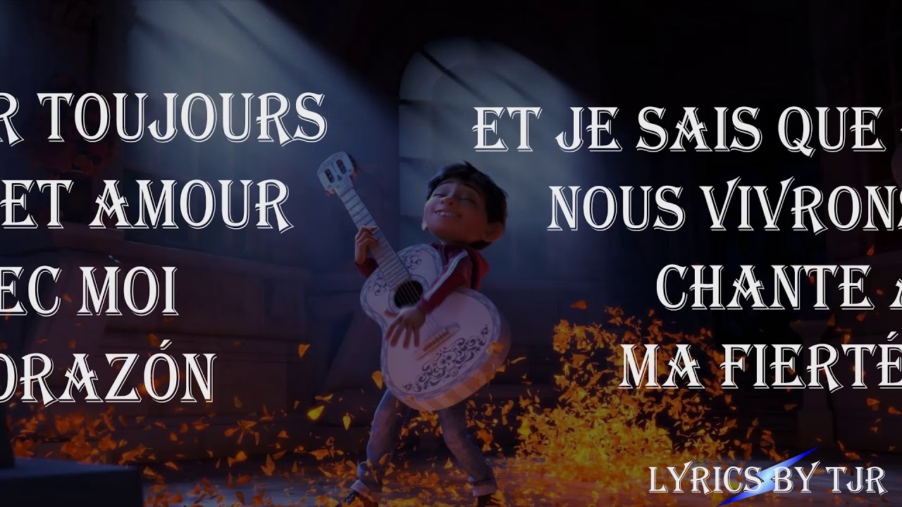 Andrea Santamaria Corazón De Coco Lyrics - YouTube