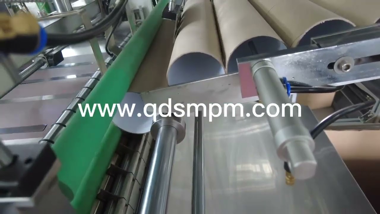 Paper core labeling machine Labeling machine paper tube Hot glue ...