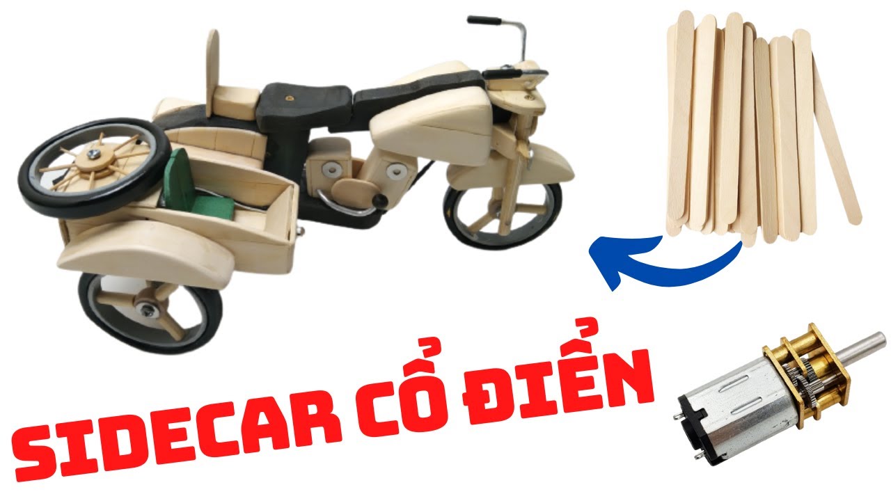 Xe Sidecar 3 bánh cổ điển (Xe ba càng) siêu ngầu. Amazing creation with ...