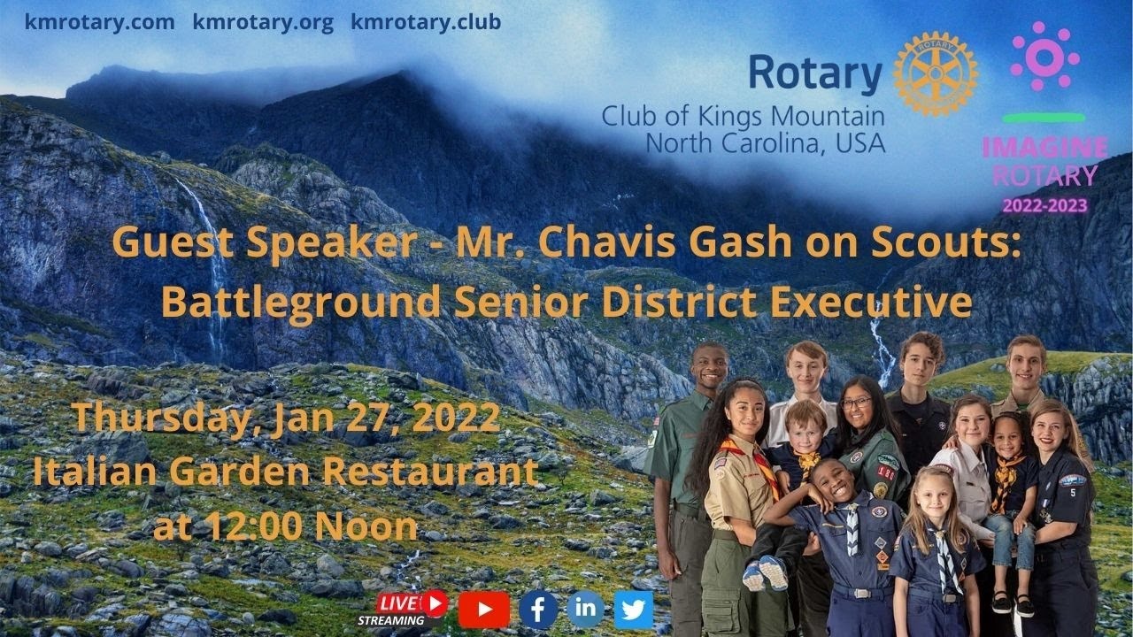 Rotary Club Kings Mountain, NC meeting - YouTube