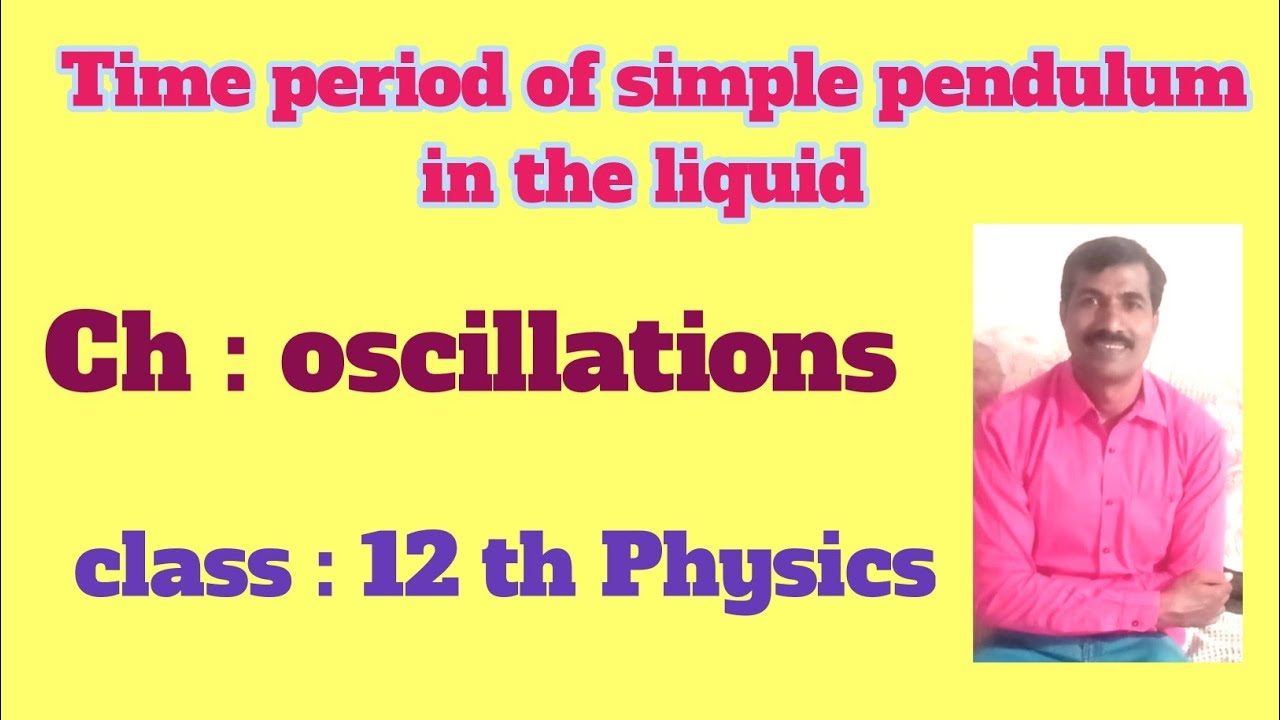 Time period of simple pendulum in a liquid| simple pendulum in a liquid ...