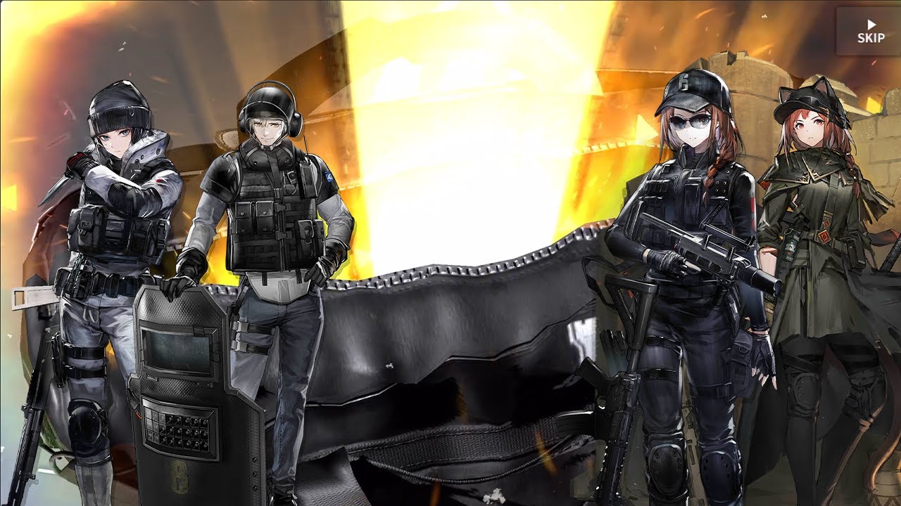 [Arknights] Casual R6 Collab Banner Gacha rolls + Elite 2 stuffs - YouTube