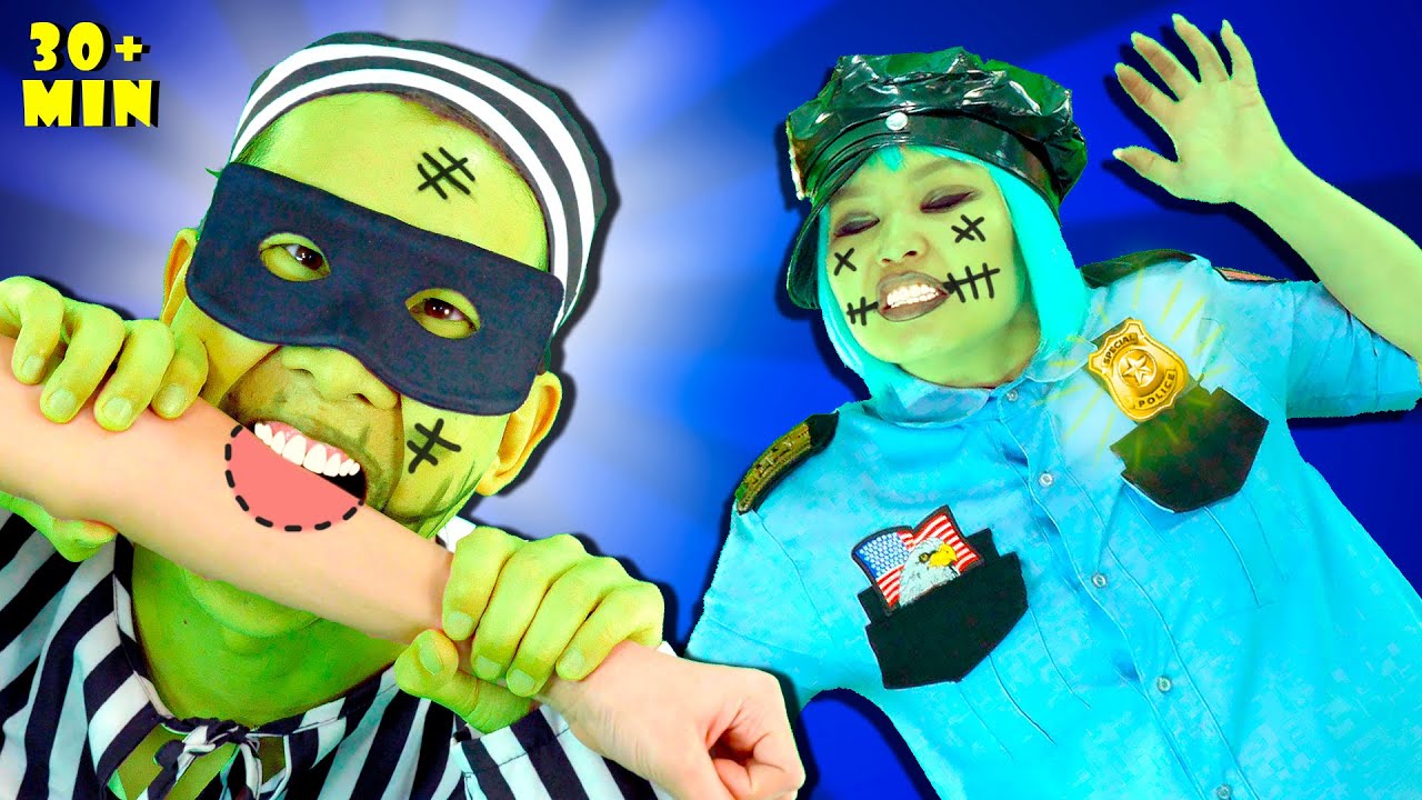 Doctor Treats Zombies Compilations | Zombie Song | Lights Kids Song ...