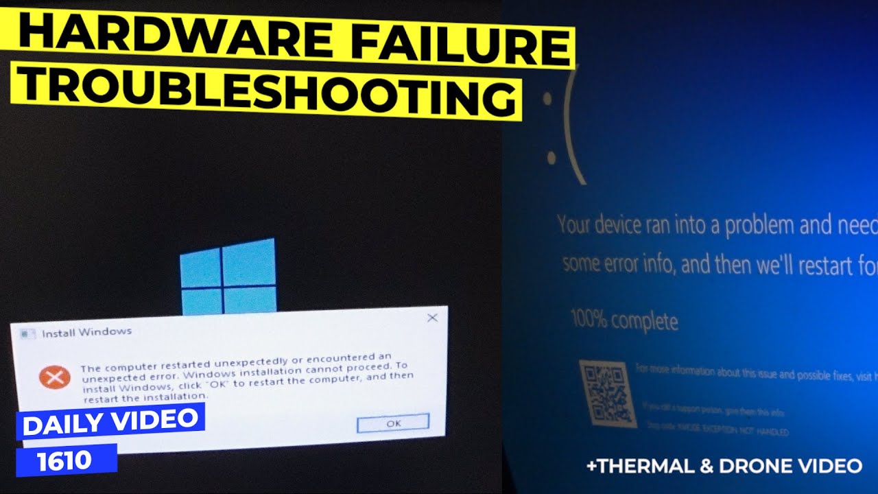 Computer Repair Day, Solid State Drive Failure, Reinstall Windows 10 ...
