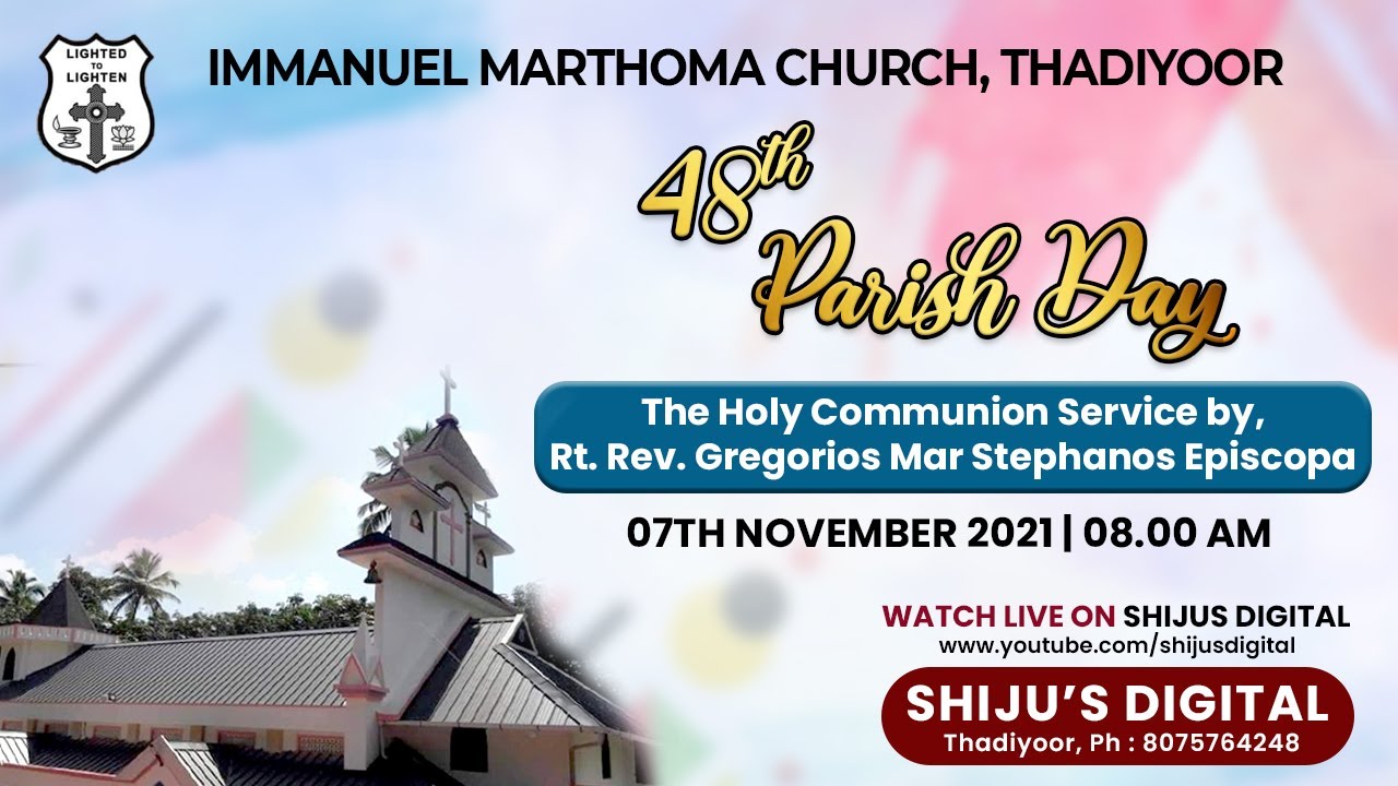 The Holy Communion Service By Rt. Rev. Gregorios Mar Stephanos Episcopa ...