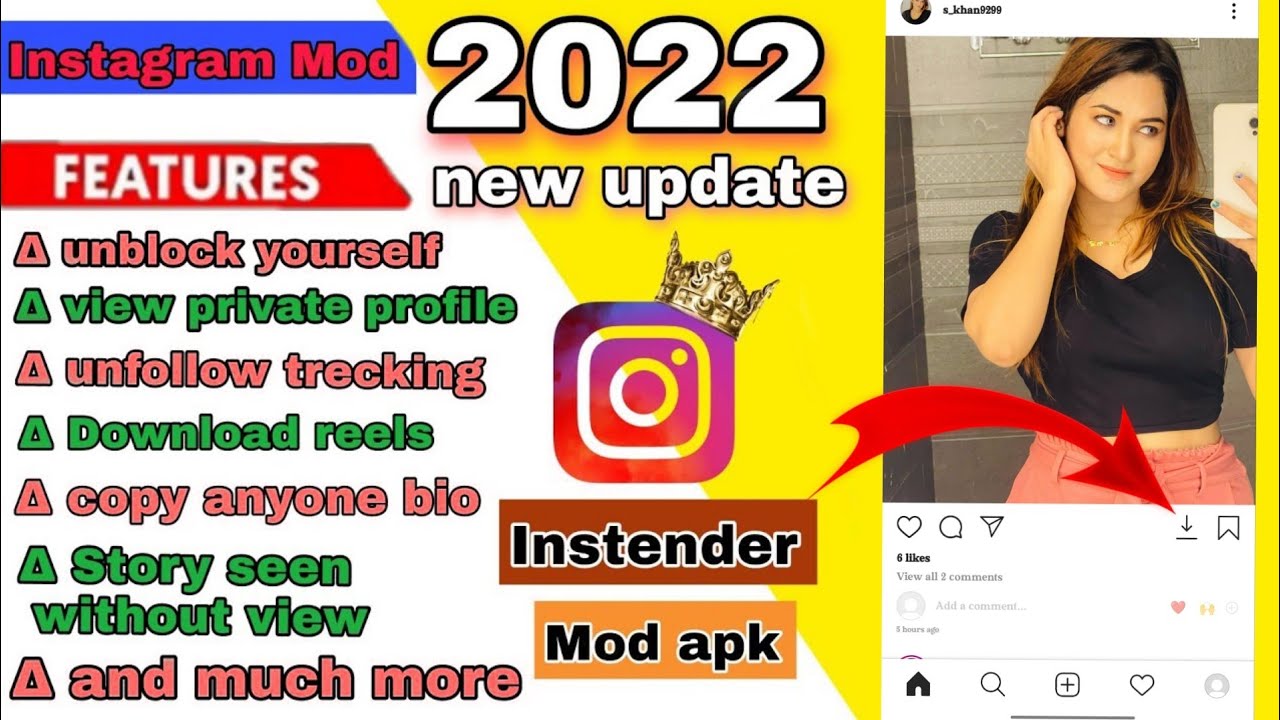 2022 New Instagram Mod apk || INSTANDER - Powerful Instagram Mod apk ...