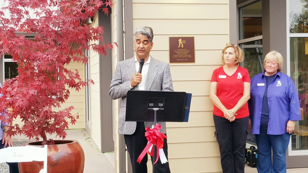 Friday Harbor Mayor Farhad Ghatan reads a proclamation at the Grand ...
