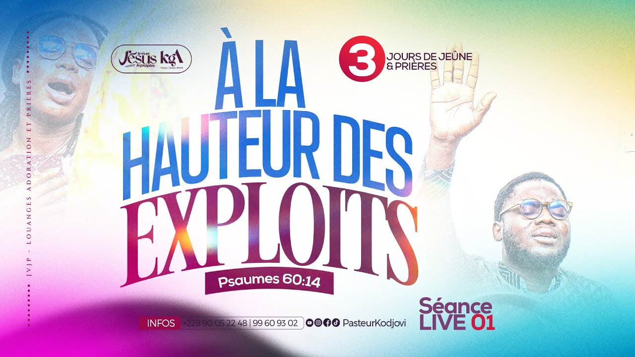 À LA HAUTEUR DES EXPLOITS — PSAUMES 60:14) — Mercredi 07 Mai 2025 - YouTube