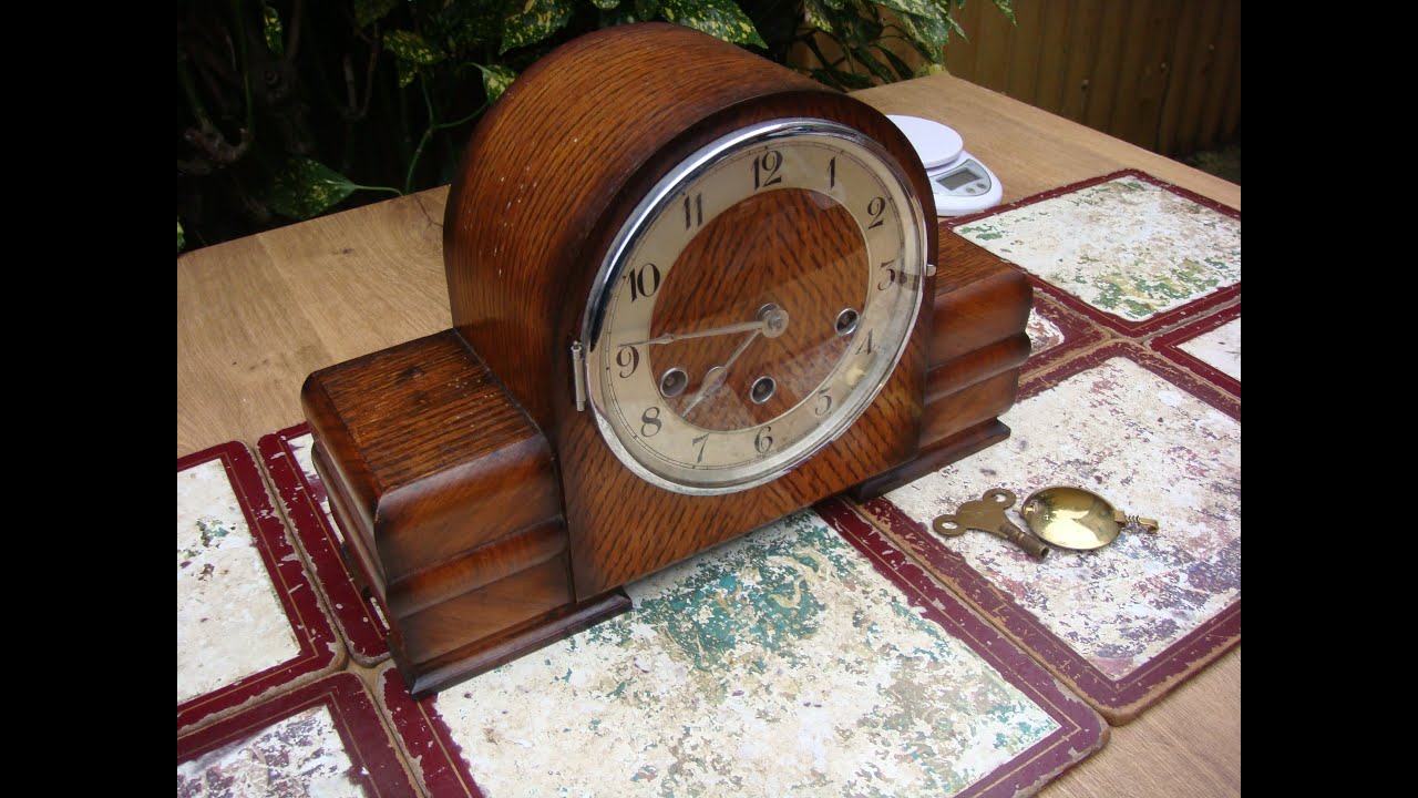 Vintage GUFA CHIME Westminster & Strike Mantle Clock See Video - YouTube
