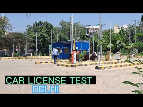 New delhi car driving license test rto mayur vihar P 1 - YouTube