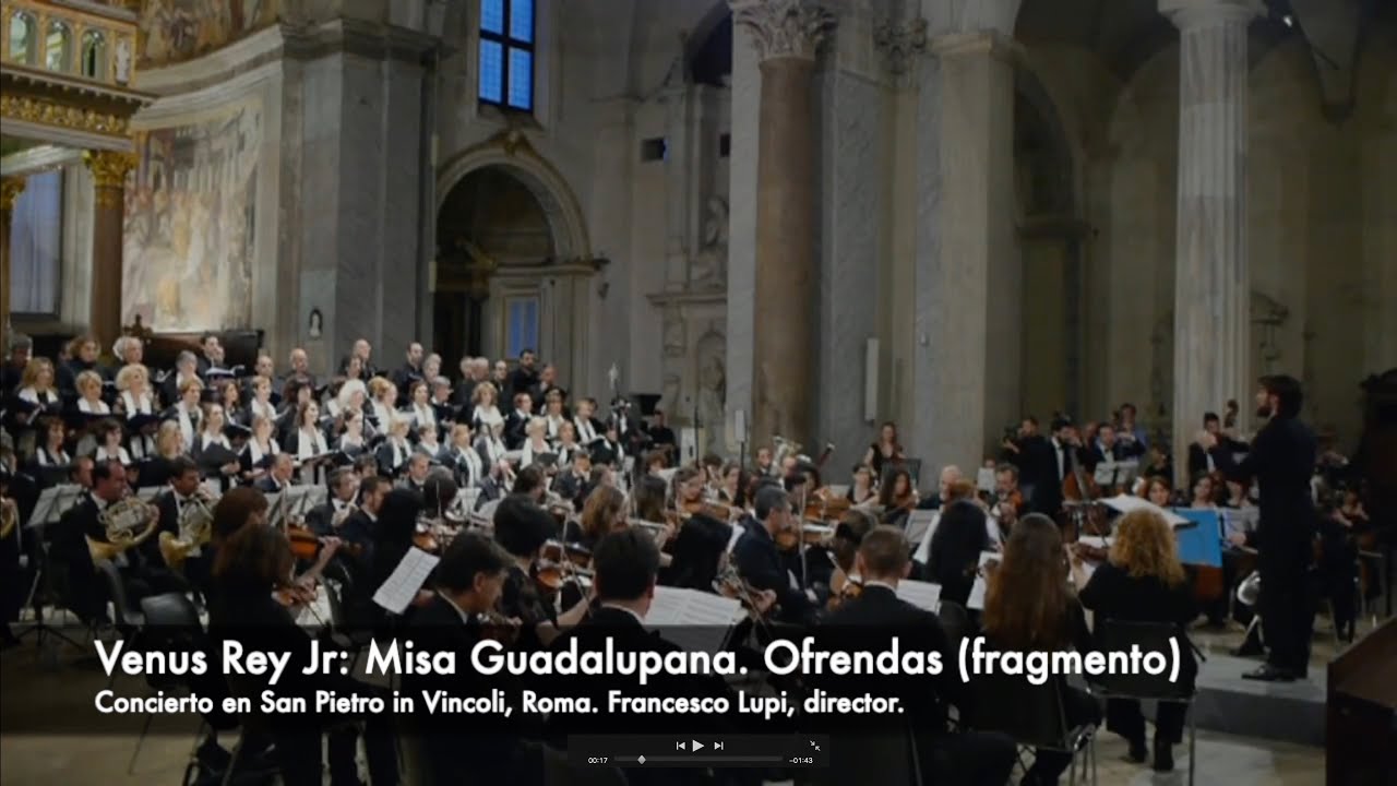 Venus Rey Jr: Misa Guadalupana. Concierto en Roma. - YouTube