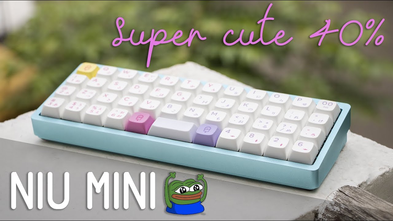 Niu Mini Build Video | One of the cutest 40% keyboards out there - YouTube