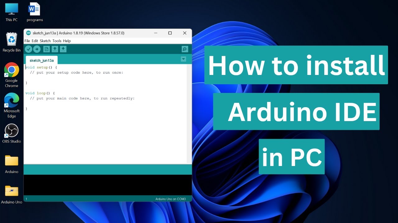 How to install Arduino IDE in your pc | 2024 Complete Guide - YouTube