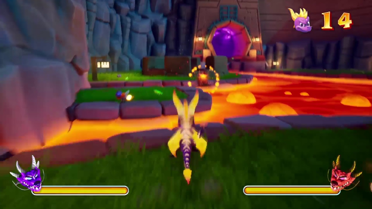 Spyro: Year of the Dragon - Fireworks Factory (First Visit) + Twin ...