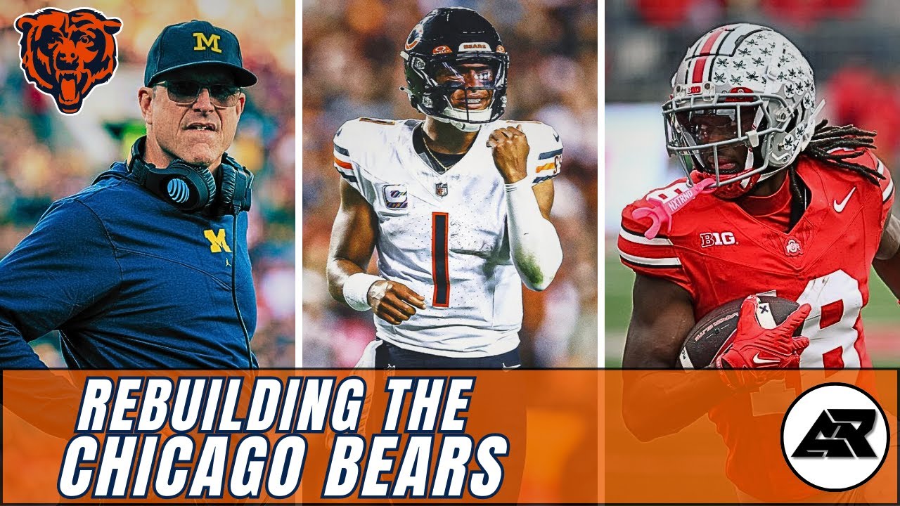REBUILDING THE CHICAGO BEARS | Mock Draft | Justin Fields or Caleb ...