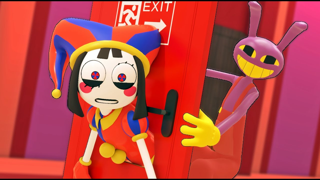 Pomni stuck in the EXIT (The Amazing Digital Circus Animation Meme ...