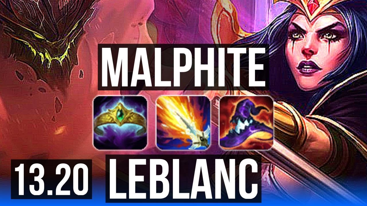 MALPH vs LEBLANC (MID) | 16/2/4, Legendary, 300+ games | KR Master | 13 ...