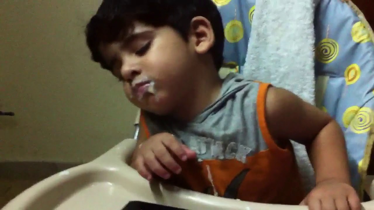 Funny - Cute Kid Falling Asleep - YouTube