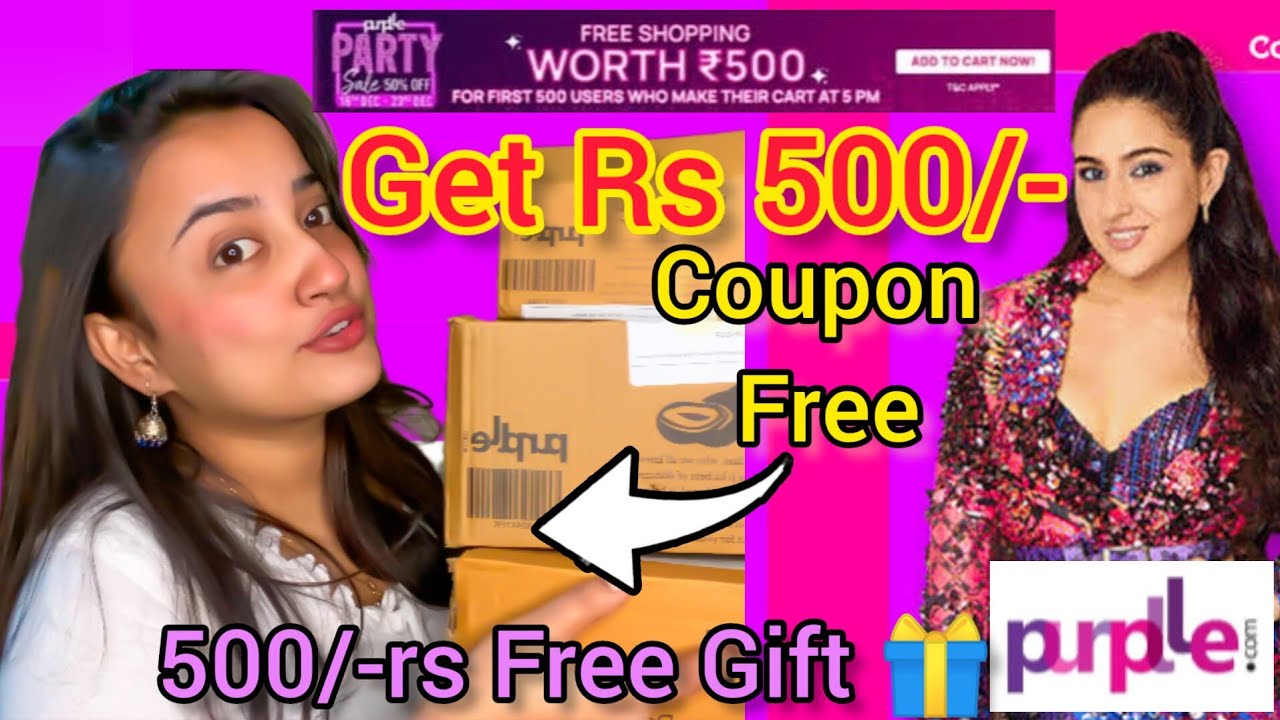 Purplle ₹500/- Free Shopping 😱🤯 || Purplle i Heart Beauty Sale 2023 💜 ...