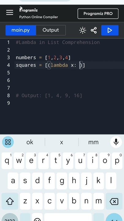 Simplify Code With Python Lambda Functions ⚡ Pythontips Shorts