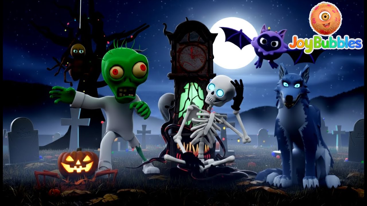 Hickory Dickory Dock Spooky Halloween Song | Nursery Rhymes & Kids ...