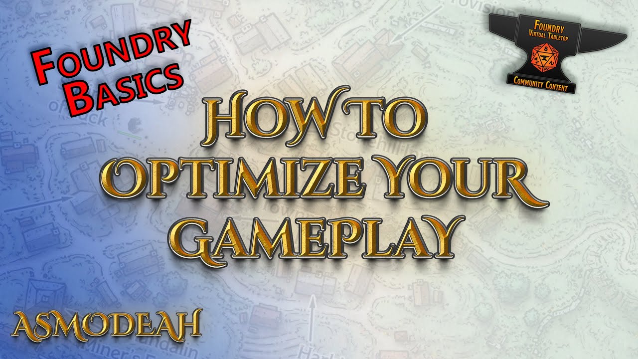 Foundry VTT Basics - Optimizing Your Foundry Experience (2023) - YouTube
