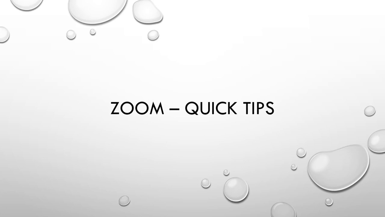 Zoom - Quick Tips - טיפים ליצירת וובינר באמצעות תוכנת זום - YouTube