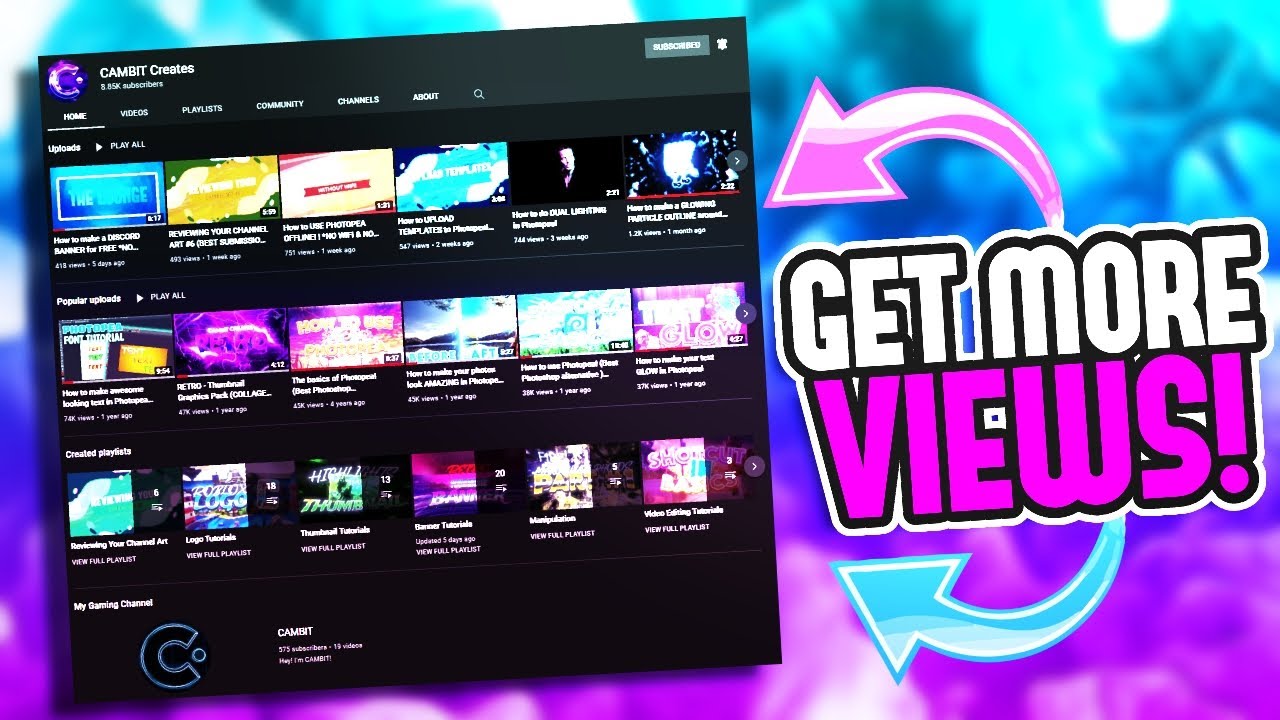 How to MAKE YOUR YOUTUBE CHANNEL LOOK ORGANIZED! | *GET MORE VIEWS ...