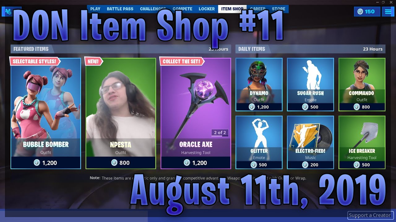 August 11th, 2019 | DON Item Shop #11 - YouTube
