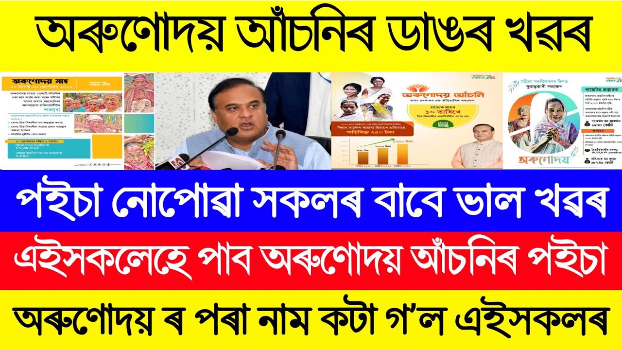 Arunodoi Asoni Assam | Arunodoi Asoni Online Apply | Assam Orunudoi ...