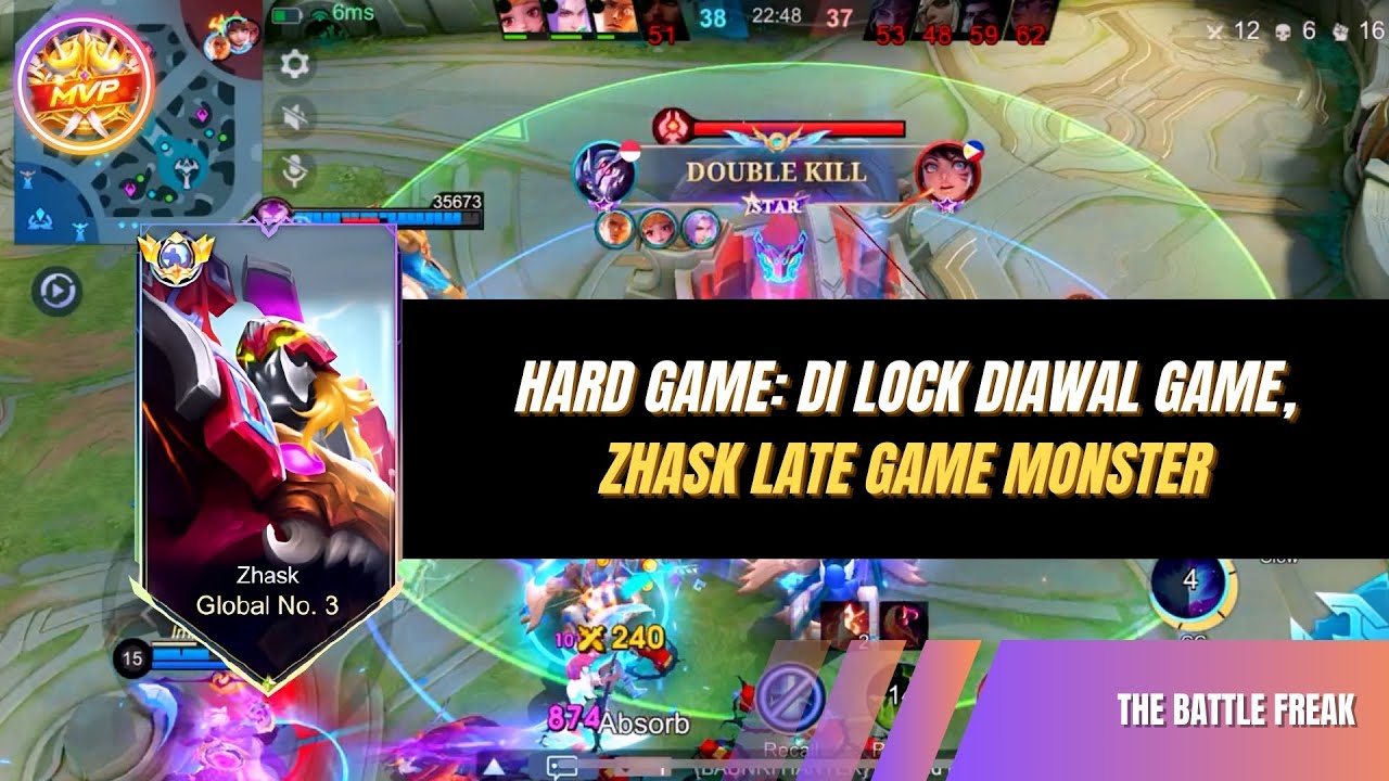 HARD GAME: DI LOCK DIAWAL GAME, ZHASK LATE GAME MONSTER # ...