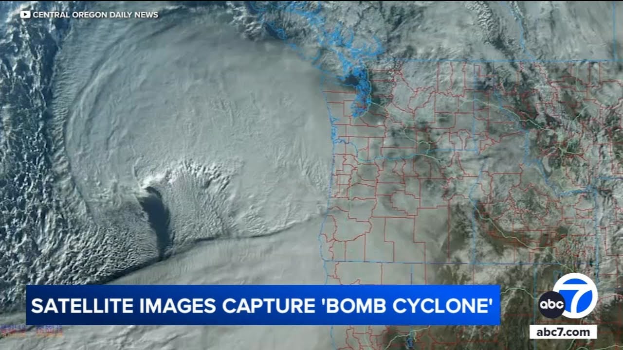 Satellite images show 'bomb cyclone' taking aim at Pacific Northwest ...