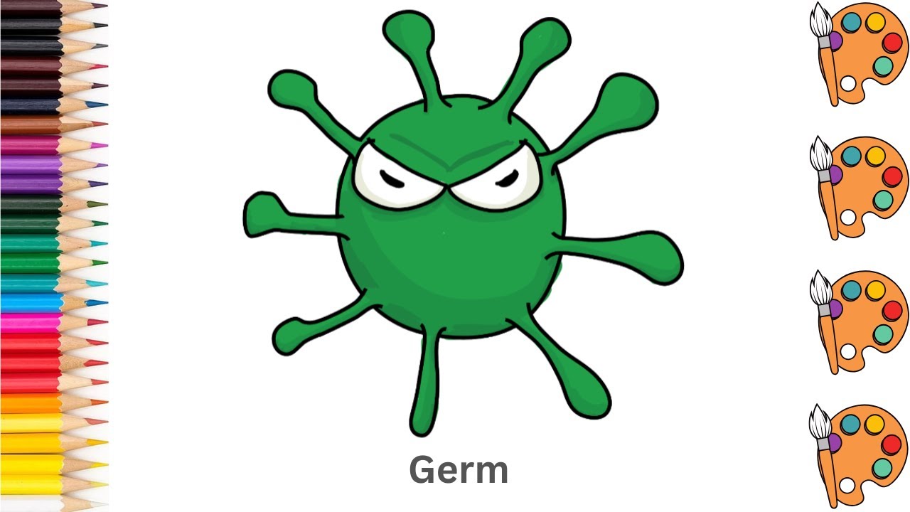 Germ - Sketch Art and Paint | Step by step tutorial | Pencil to Palette ...