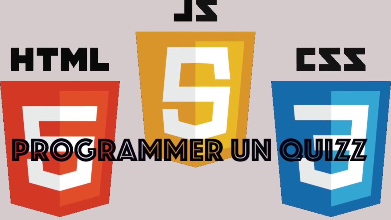 JavaScript - Créer un QUIZZ | Partie 1 - HTML/CSS - YouTube