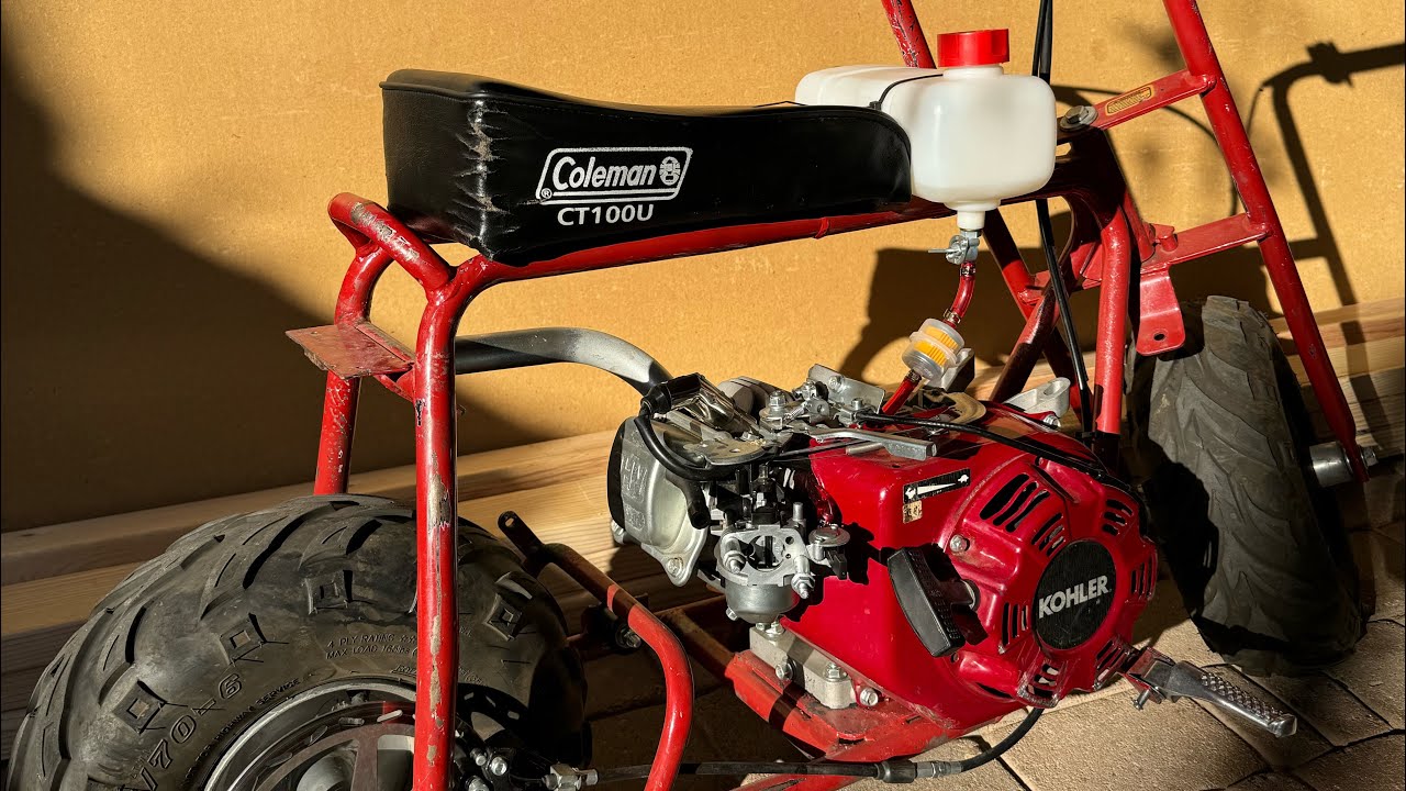 Coleman ct100u minibike rebuild part 2!! - YouTube